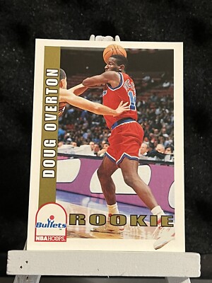 1992-93 Hoops Washington Bullets #479 Doug Overton Basketball NBA Card ...