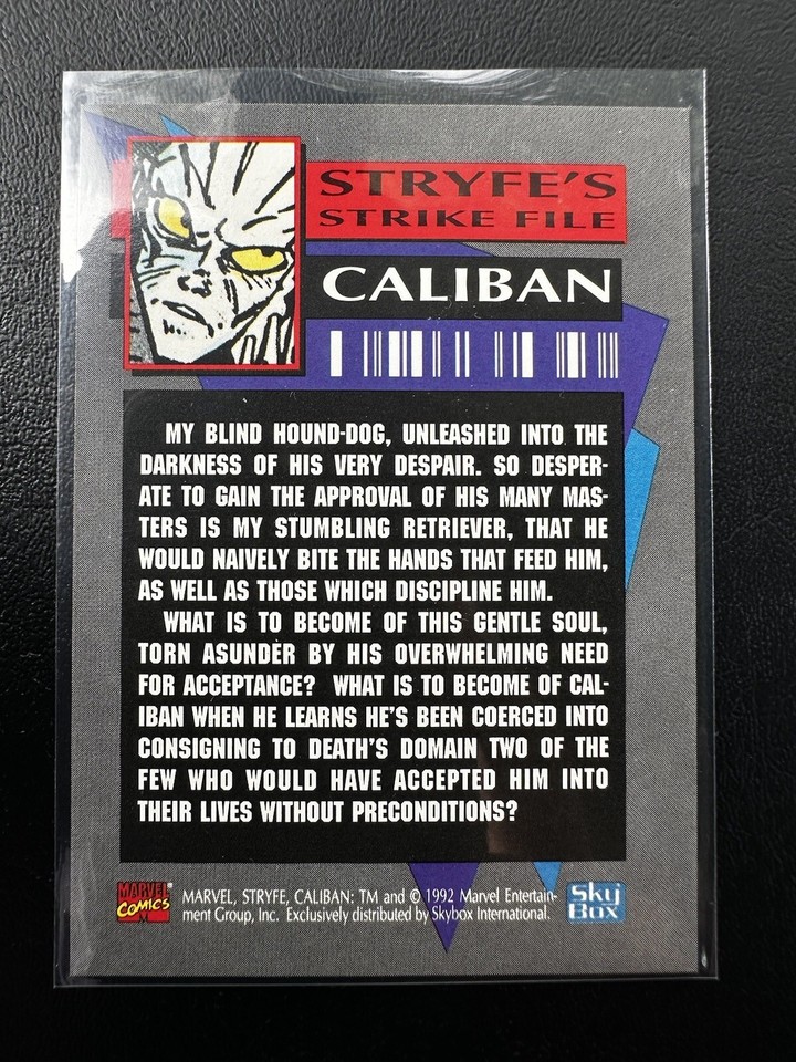 X-Men Caliban Hunter 1993 Marvel Skybox X-Cutioner's Song Stryfe's ...
