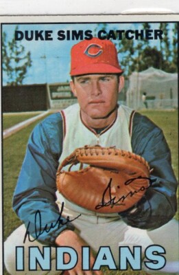 Duke Sims 1967 Topps #3 Cleveland Indians | eBay