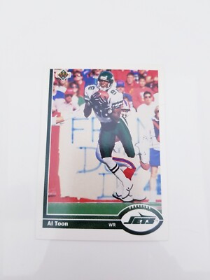 1991 Upper Deck Al Toon #233 New York Jets NFL Football Card | eBay