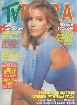 TV EXTRA April 1998 CROATIAN TV PROGRAM MAGAZINE cover HEATHER LOCKLEAR ...