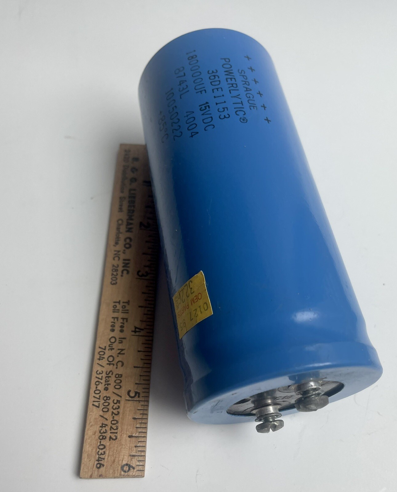 1x 180000uF 15V Large Can Electrolytic Aluminum Capacitor Powerlytic ...