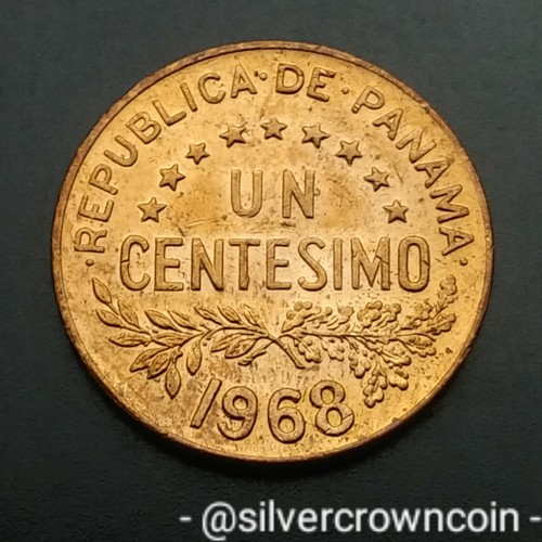 Panama 🇵🇦 Un 1 Centesimo 1968. KM#22. Bronze One Cent Coin. Uracca. | eBay