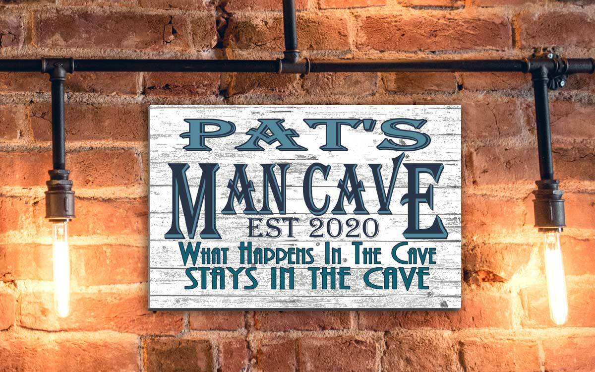 Man Cave Signs Personalized Personalized Man Cave Sign, My Cave, My