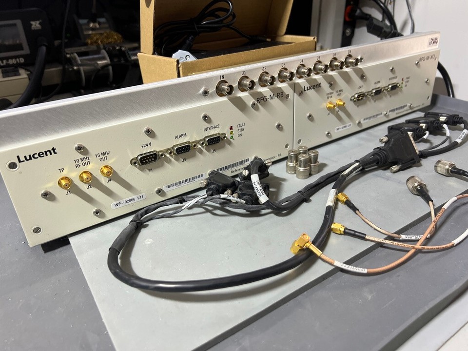 Lucent Symmetricom Datum RFG-M-Rb LPRO & RFG-M-XO 6x 10MHz Frequency ...