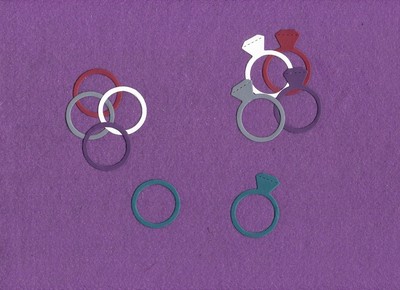 WEDDING RING small die cuts scrapbooking cards | eBay