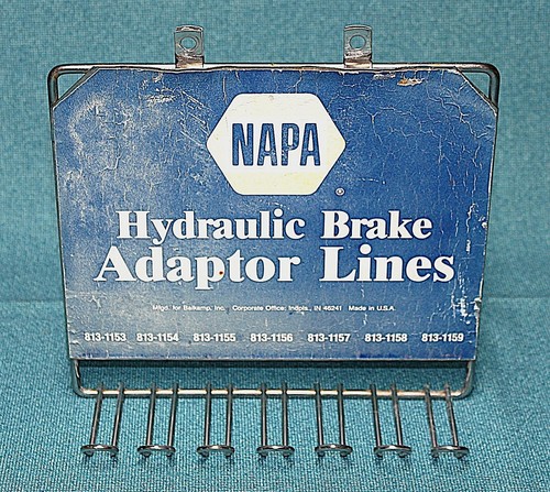 Vintage NAPA Hydralic Brake Adaptor Line, Store Display Rack ...