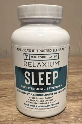 RELAXIUM SLEEP 60 Capsules - Dietary Supplement for Better Sleep - Exp ...