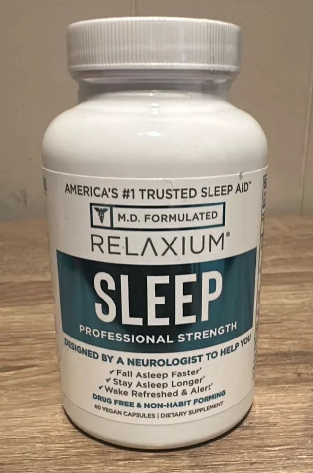RELAXIUM SLEEP 60 Capsules - Dietary Supplement for Better Sleep - Exp ...