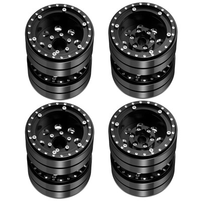 FLYXM 4Pc Alu 1.9" Dually Beadlock Wheels Twin Wheel Set For l 1/10 ...