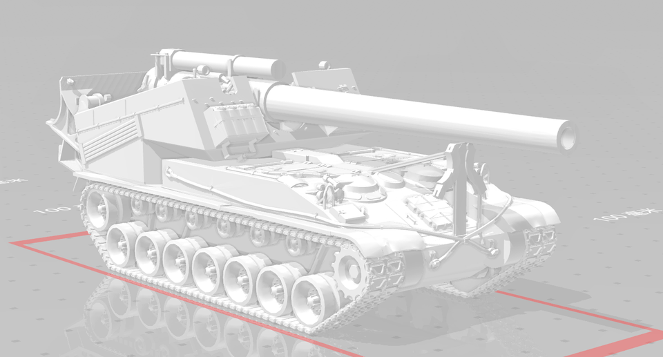 3D printed 1/72/35 T92 howitzer motor carriage/T92 HMC tank Resin kit ...