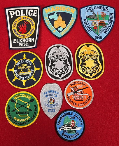 WISCONSIN POLICE PATCH COLLECTORS SPECIAL Police Patch Lot 10 DNR ...