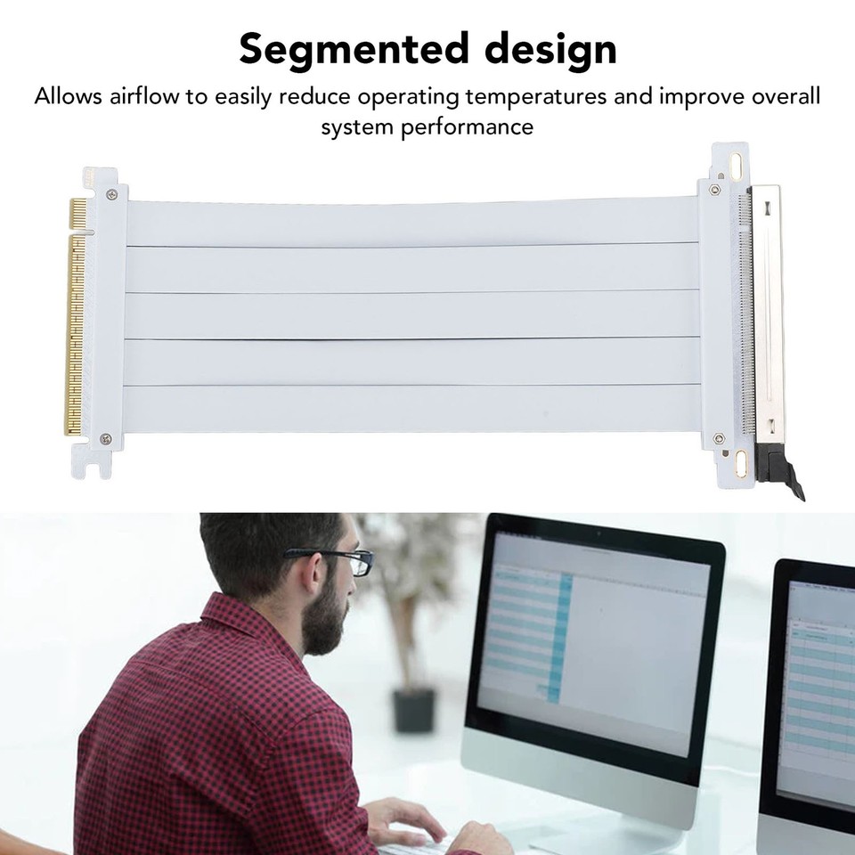 PCIE 4.0 X16 Riser Cable PCB 128Gbps High Speed Flexible GPU Extension ...