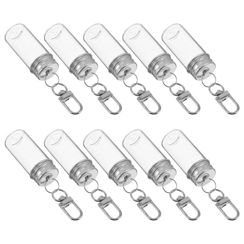 10 Pcs Small Message Bottles Mini Wish Jar Glass Jars with Lids Vial ...