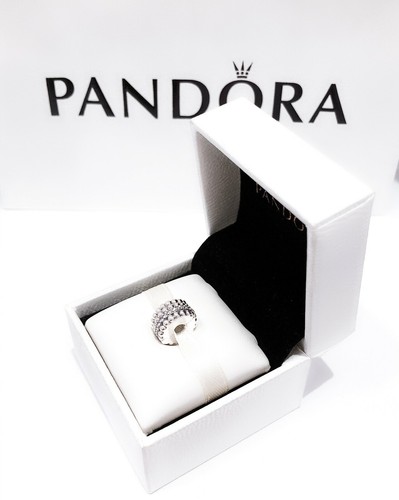 NEW Authentic PANDORA 925 Silver Crystals & Beaded Clip Charm Pendant ...