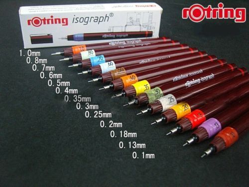 rOtring Isograph Pen / Replacement Nibs - Different Sizes - Technical ...