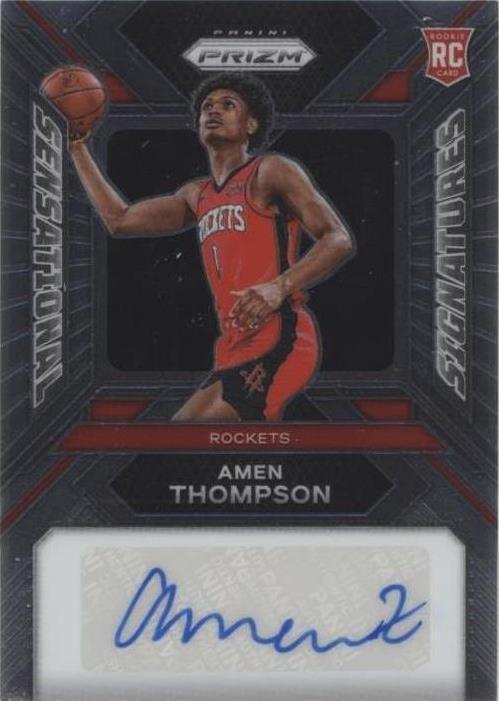 2023-24 Panini Prizm - Sensational Signatures Amen Thompson #SS-AN (AU ...
