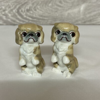 2x VINTAGE WADE PEKINGESE DOG - CHEE CHEE - TV Pets Series Figure Both ...