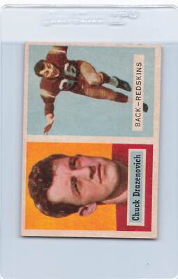 1957 Topps #60 Chuck Drazenovich Redskins EX/MT *DA-A6983 | eBay