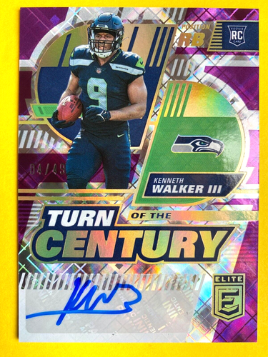 2022 Elite Turn Of The Century Purple #18 Kenneth Walker III Autograph ...