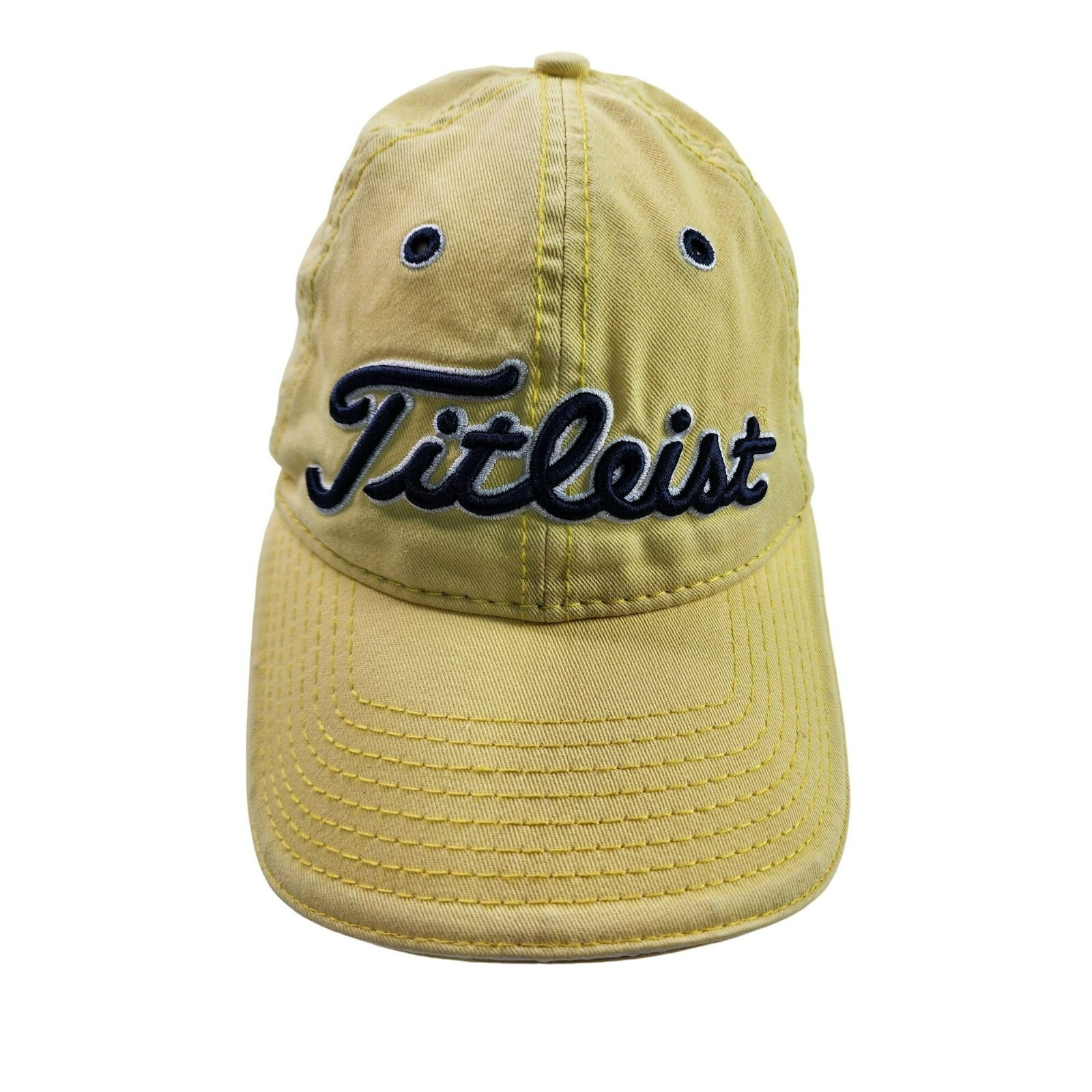 Titleist Yellow Adjustable Golf Hat Cap | eBay