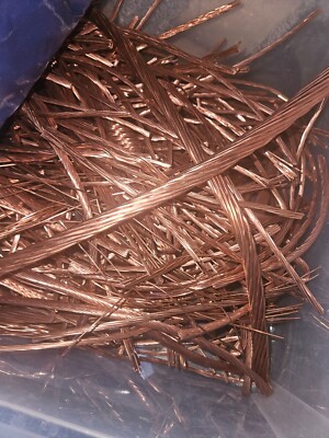 5kg Scrap Copper Wire Bare Bright Metal Material Craft Art Recovery ...