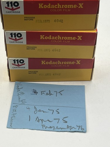 Kodak Ektachrome X FILM FOR COLOR SLIDES KX110-20 3 Pcs New Old Stock ...