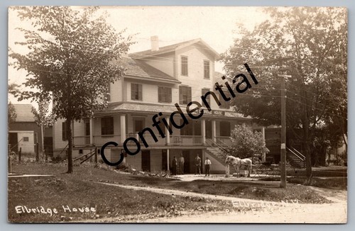 Real Photo Elbridge House Hotel Horse & Wagon Elbridge NY New York RP ...