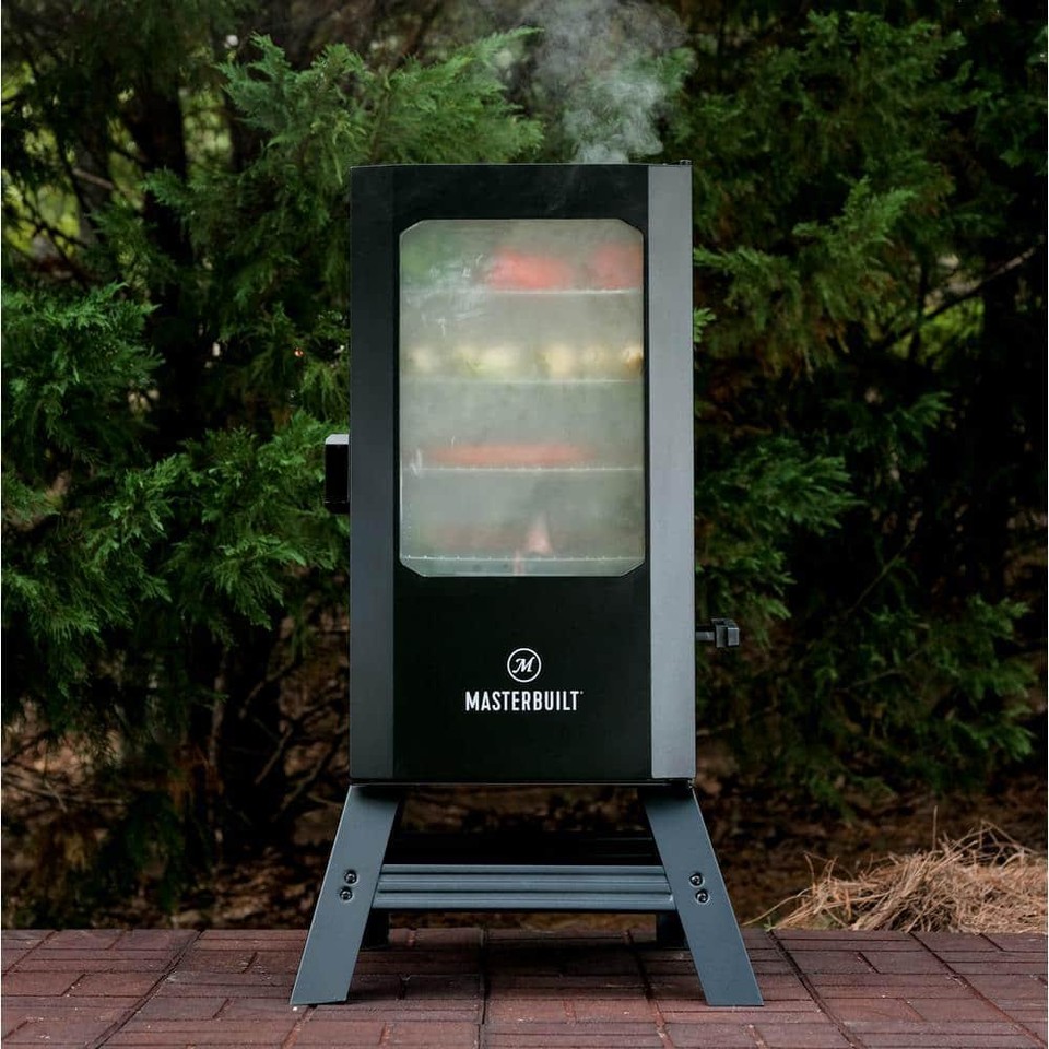 30" Steel Outdoor Digital Electric Smoker 4 Racks Thermostat ...