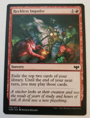 1x Reckless Impulse Crimson Vow MTG Magic the Gathering NM | eBay
