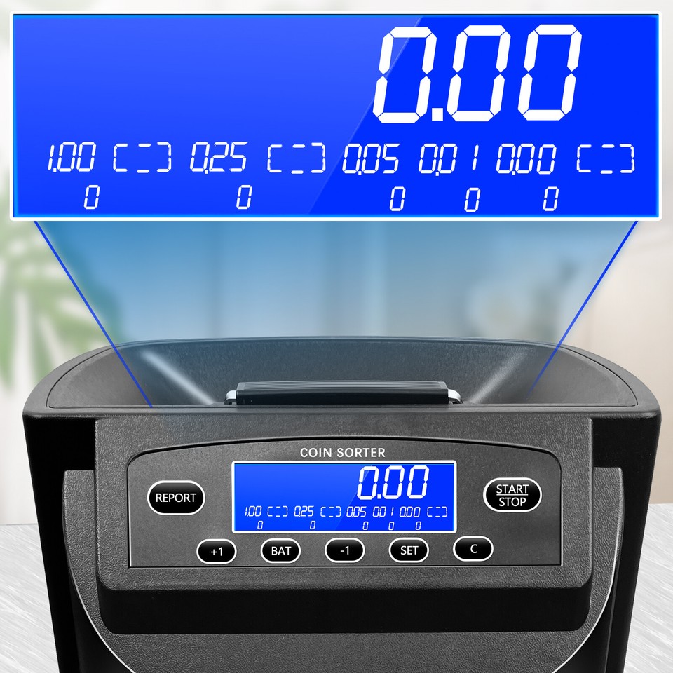 Professional USD Coin Counter and Sorter Machine, Coin Wrapper Max 500 ...
