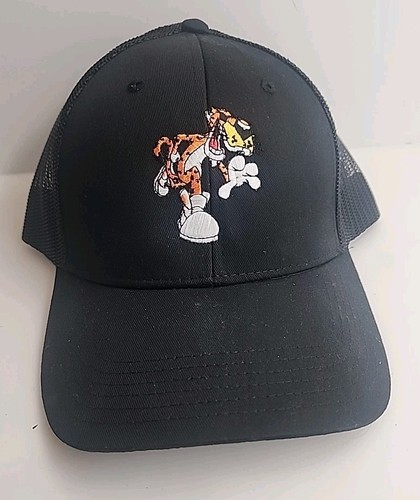 Chester Cheetah Cheetos Hat Black Adjustable Baseball Cap Snack Black ...