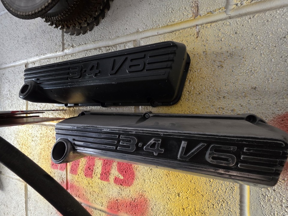 Ford Essex 3.4 Courier V6 Pair Of Alloy Rocker Covers TVR Capri Granada ...