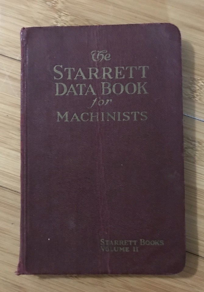 The Starrett Book For Machinists - 1940’s - 3 Book Set | eBay