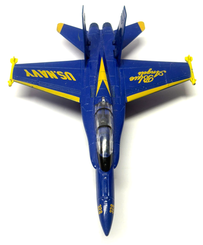 Blue Angels Fighter Jet Die Cast 9" Long Plane | eBay