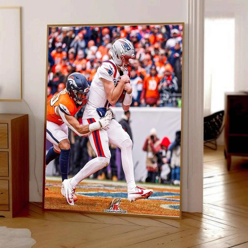 Drake Maye Overcome the Snow 2026 Poster, Sport Print | eBay