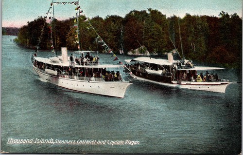 Steamers Castanet & Captain Visger Thousand Islands New York Postcard ...
