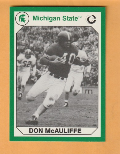 Don McAuliffe Michigan State Spartans 1990 Card #80 | eBay