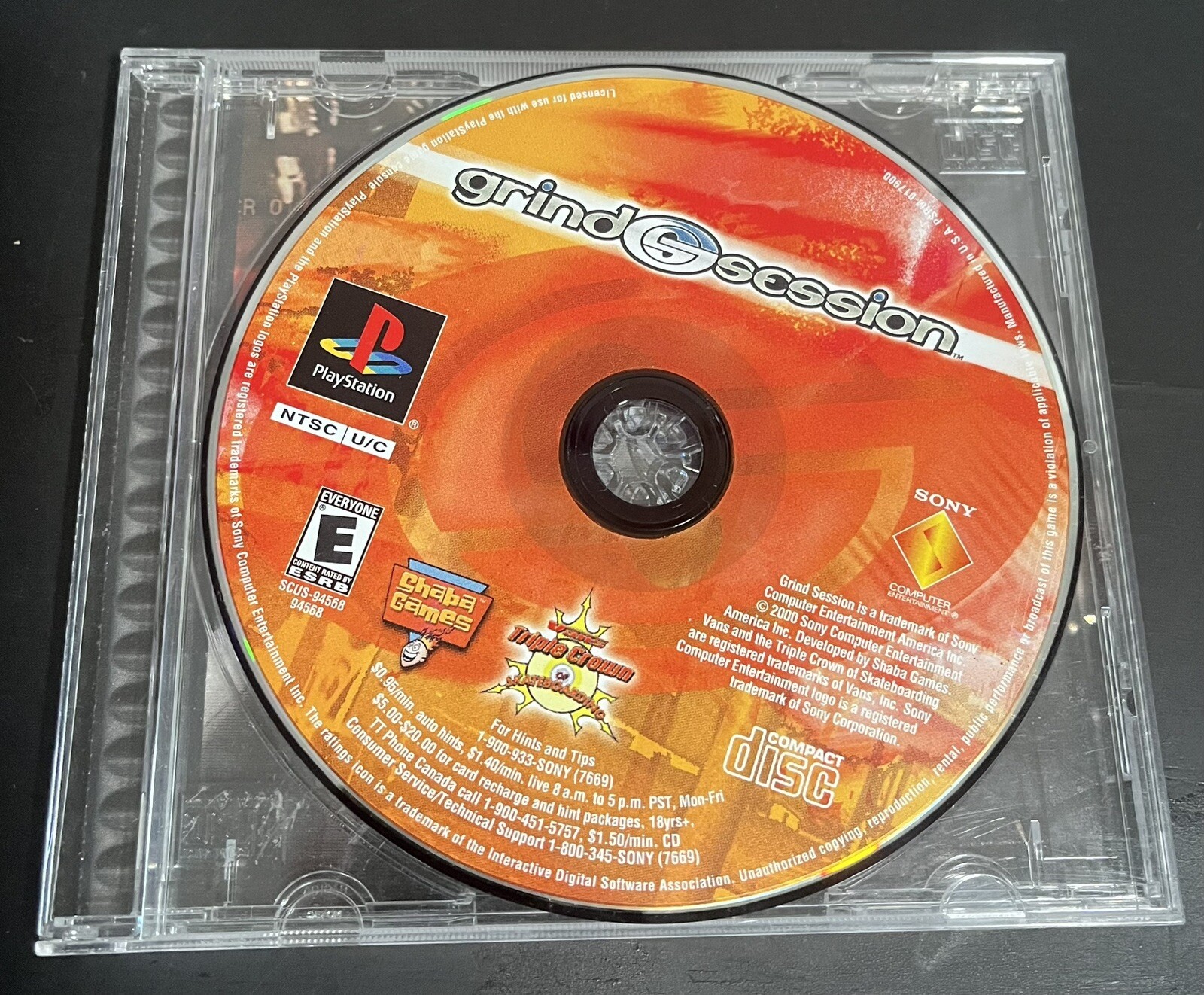 Grind Session - PlayStation 1 - Shaba Games 2000 - DISC ONLY ...