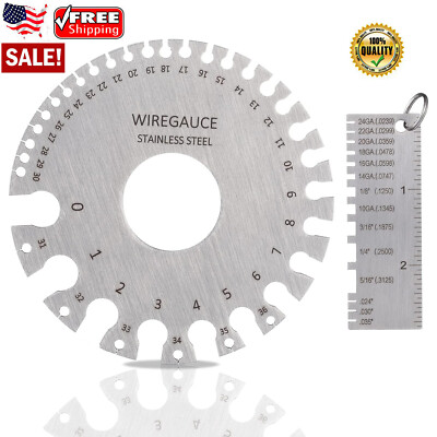 Wire Gauge Measurement Tool Metal Gauge Thickness Dual Sided Metal ...