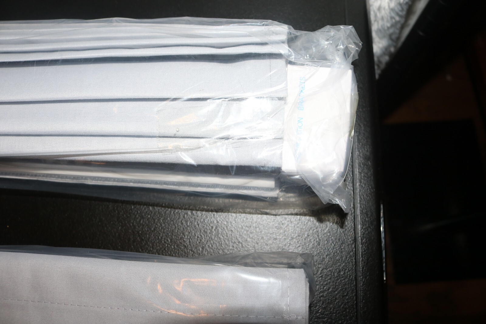 Arlo cordless lift fabric ROMAN SHADE blackout light gray 24x60 two ...