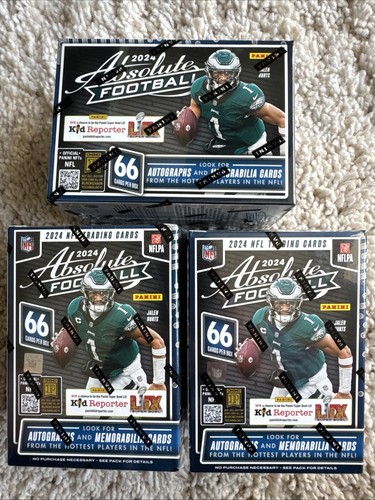 2024 PANINI ABSOLUTE FOOTBALL LOT OF 3 BLASTER BOXES W/FAST FREE ...