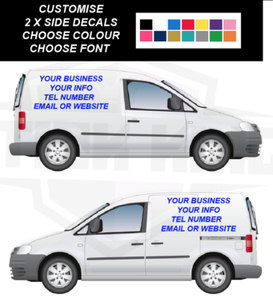 SMALL CUSTOM / VAN VEHICLE GRAPHICS SIGN / STICKERS WRITING KIT ...