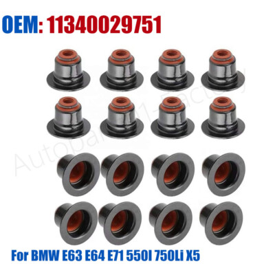 16Pcs 11340029751 Valve Stem Seals For BMW E63 E64 E71 550I 750Li X5 | eBay