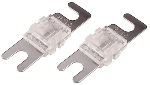 Kicker 46AFS80 Car Audio AFL (Mini ANL Fuses) 80 Amp Fuse 2 Pack Pair ...