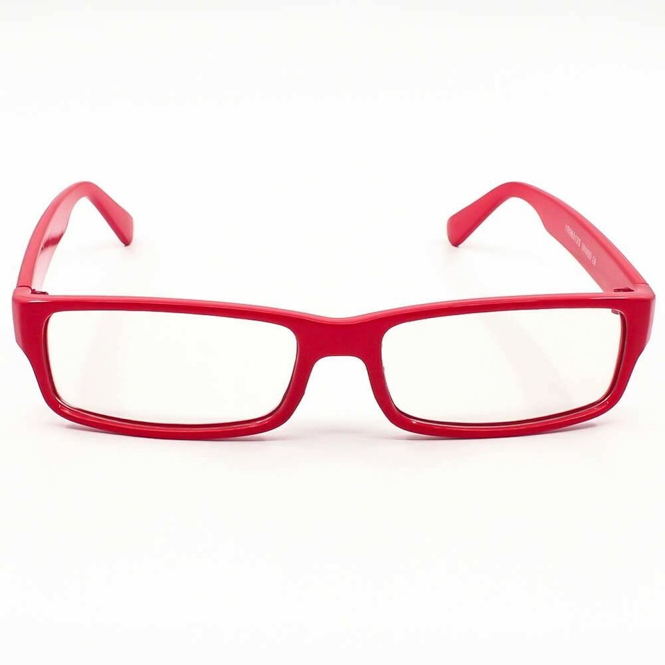 Rectangle Frame Clear Lens Glasses Geek Nerd Eyeglasses Optical Frame ...