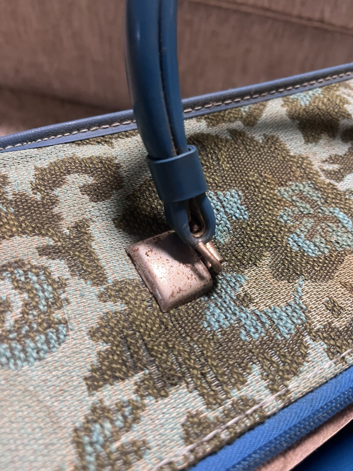 Vintage Pretty 70's Avon Lady Sample Case Floral Tapestry Small Suitcase | eBay