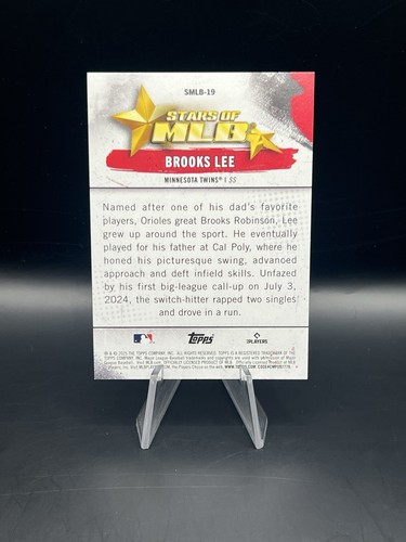 2025 Topps Series 1 - Stars Of MLB Brooks Lee (RC) Minnesota Twins STAR ...