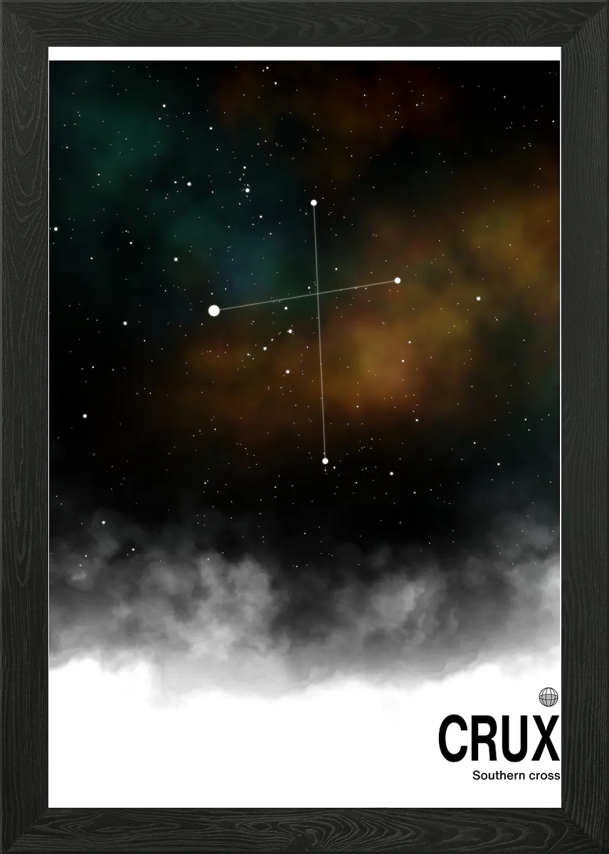 Crux Constellation Framed Wall Art Poster Canvas Print Picture | eBay UK