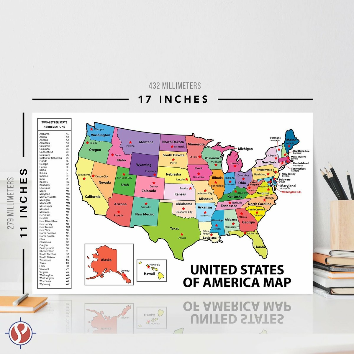 Usa Map With States Abbreviations The US If Every State Controlled The